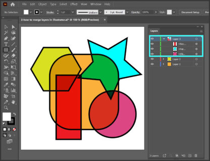 How to Merge Layers in Illustrator - ColorfulHabit